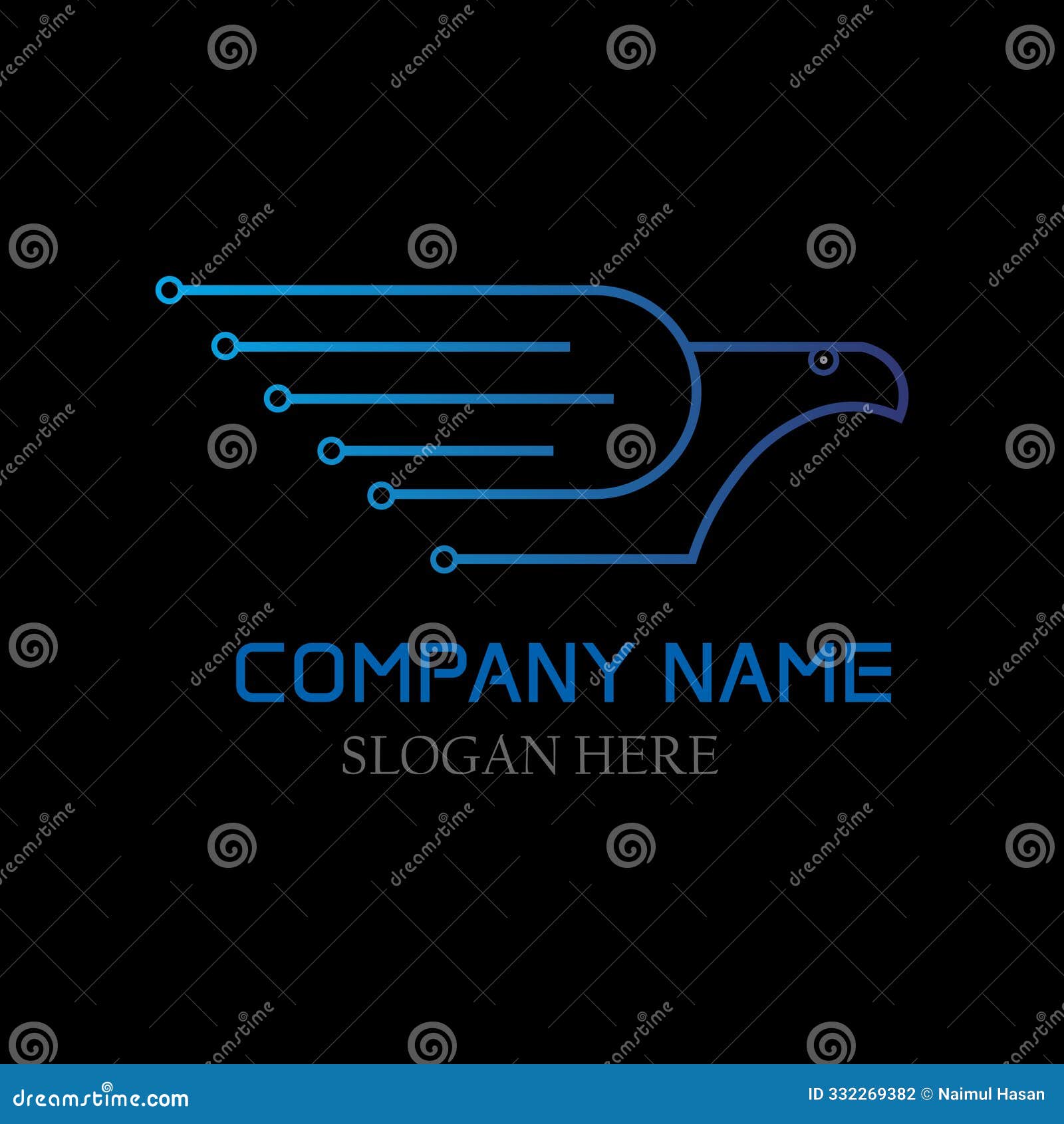 Creative Modern Tech Logo Design. Stock Vector - Illustration of ...