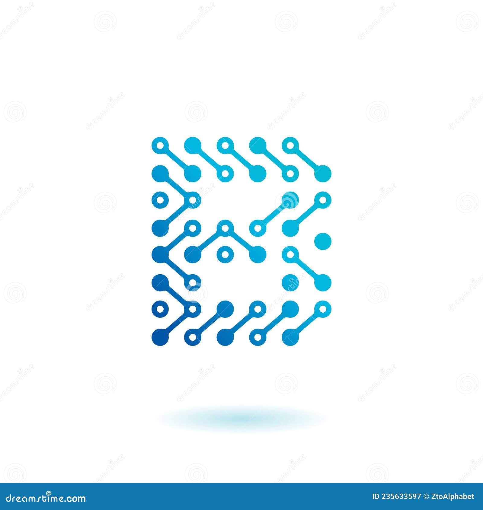 Tech Logo Letter B Circuit Icon Stock Vector - Illustration of graphic ...