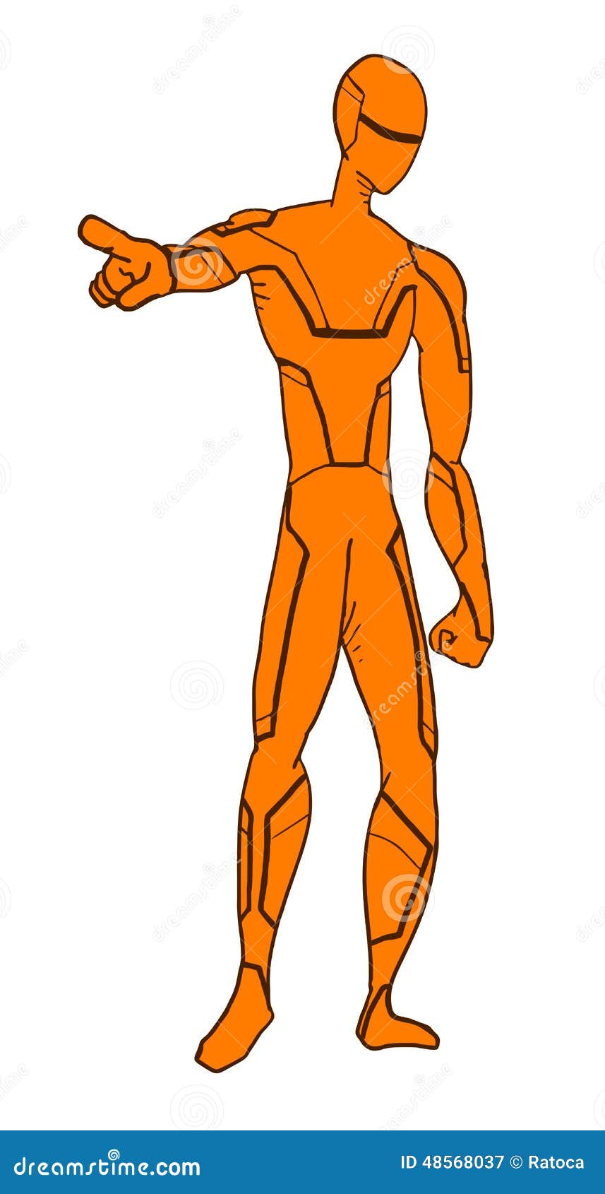 Tech man stock vector. Illustration of machine, isolated - 48568037