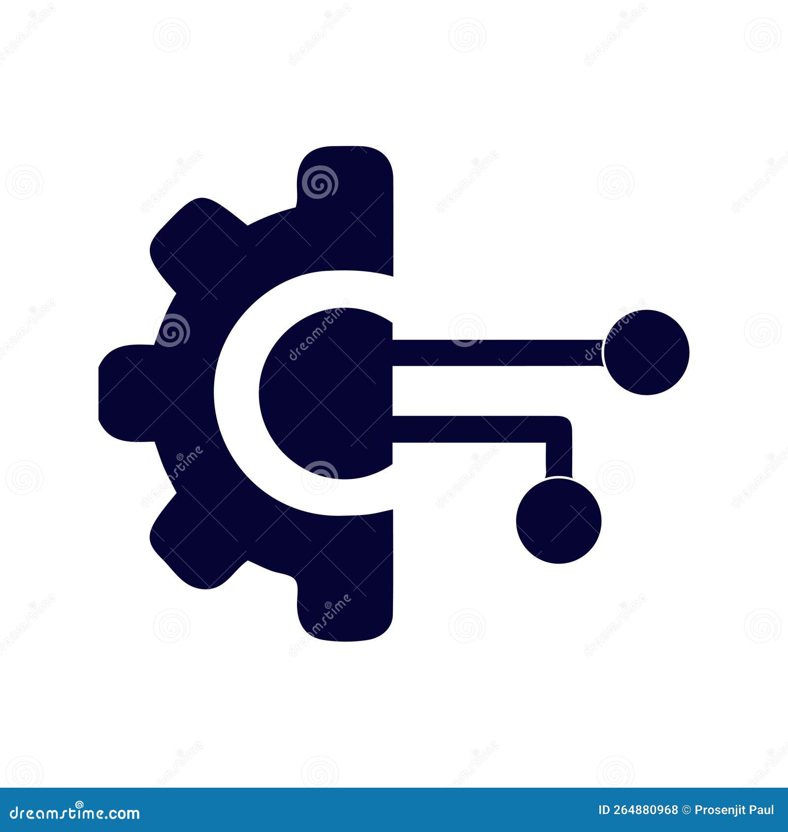 Tech management icon stock vector. Illustration of management - 264880968