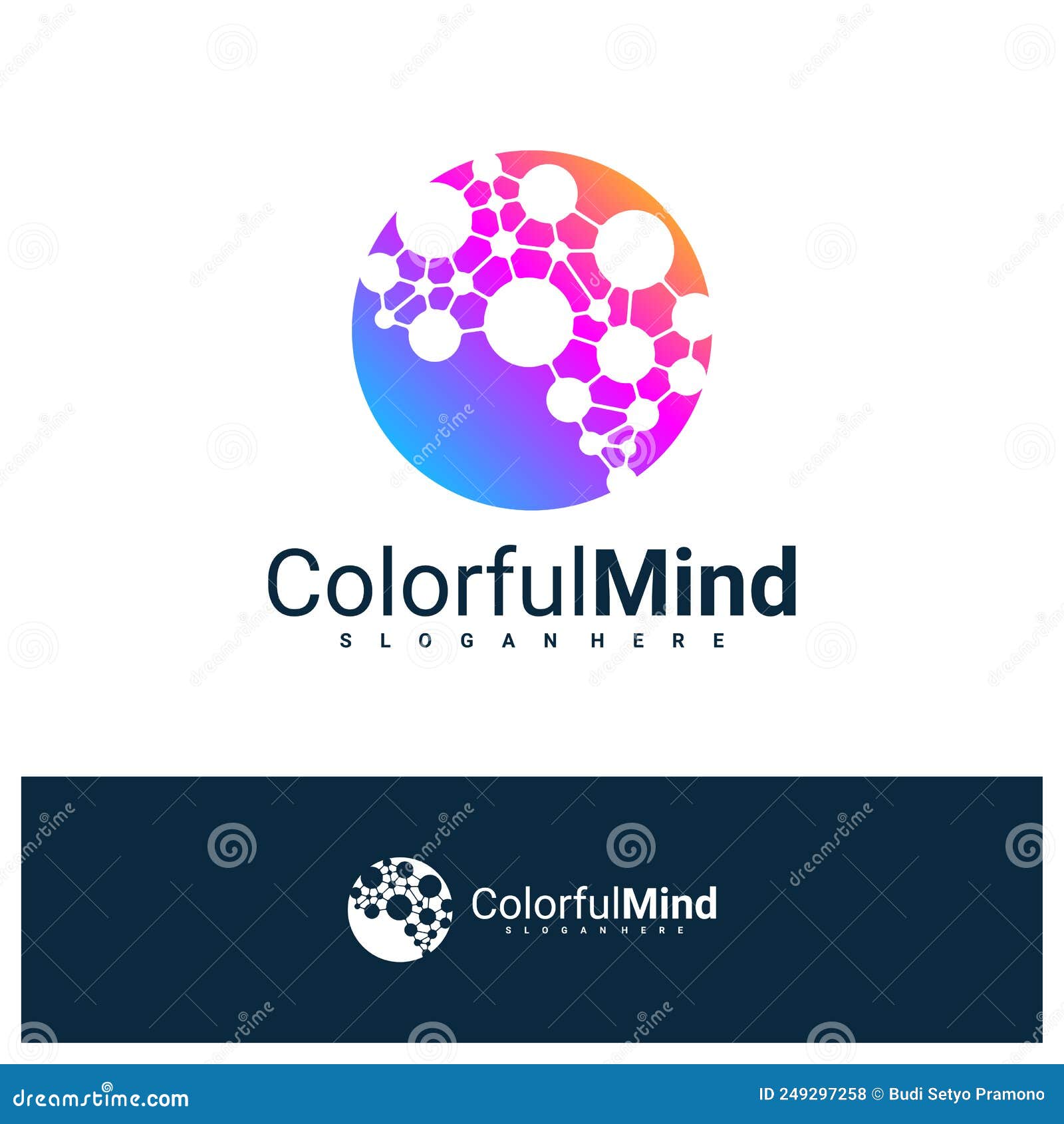 Tech Mind Logo Design Vector Template, Brain Logo Concepts Illustration ...