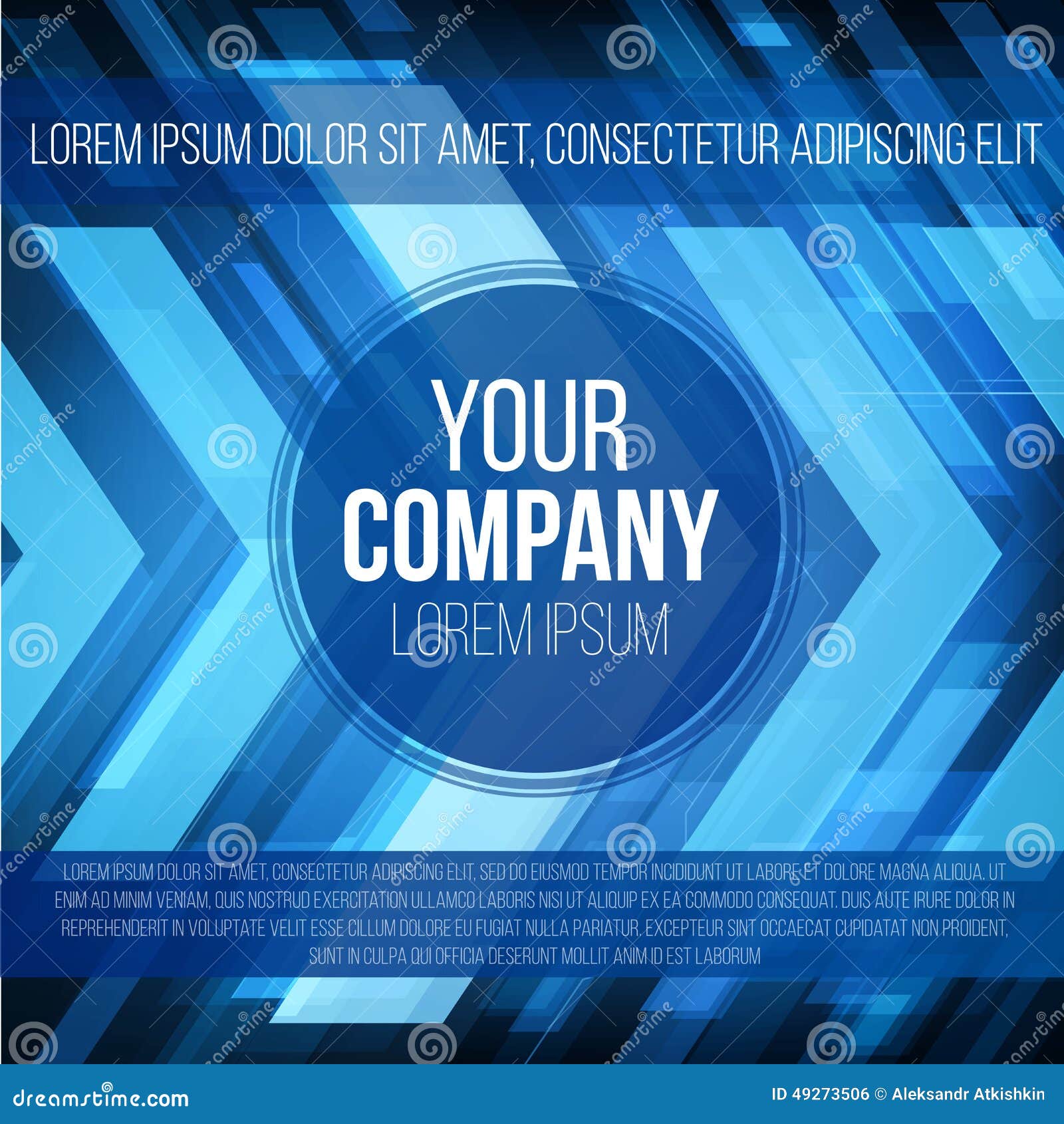 Tech modern template stock vector. Illustration of information - 49273506