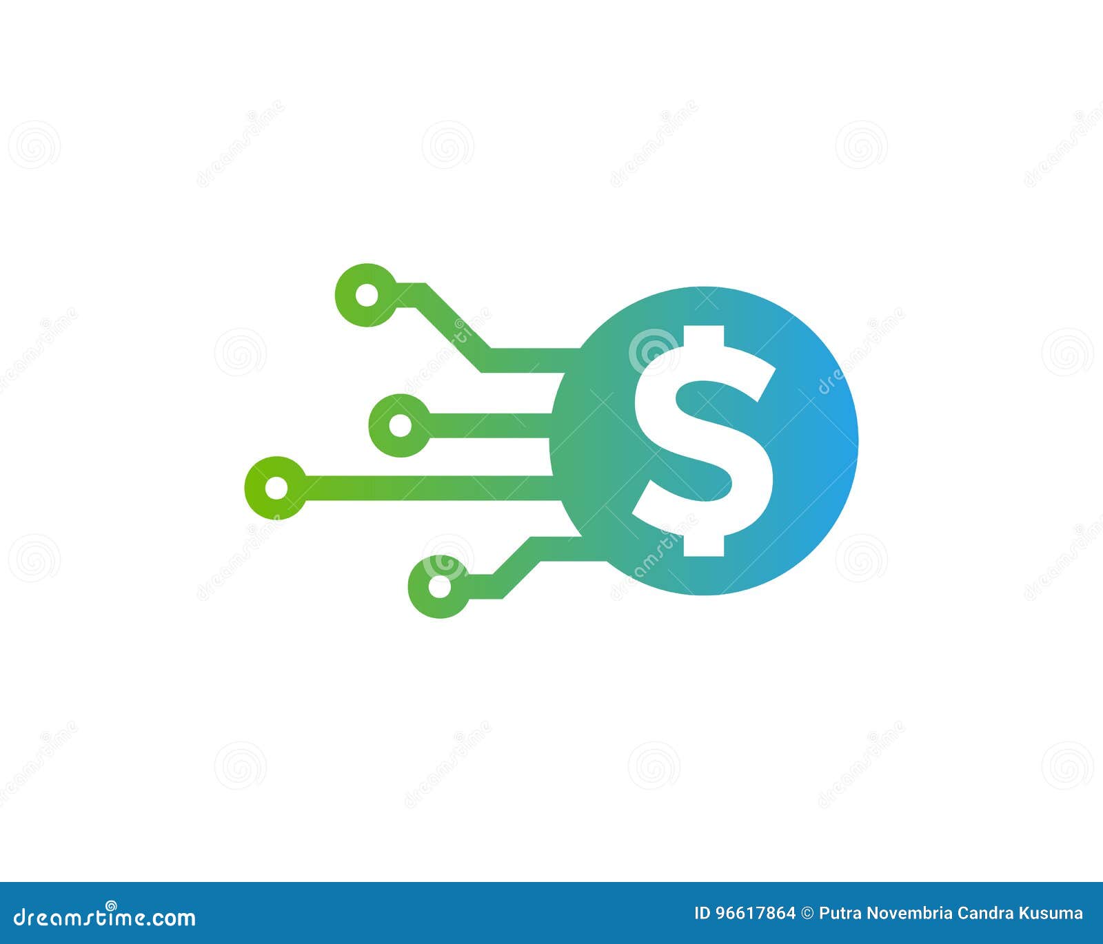 Tech Money Icon Logo Design Element Stock Vector - Illustration of ...