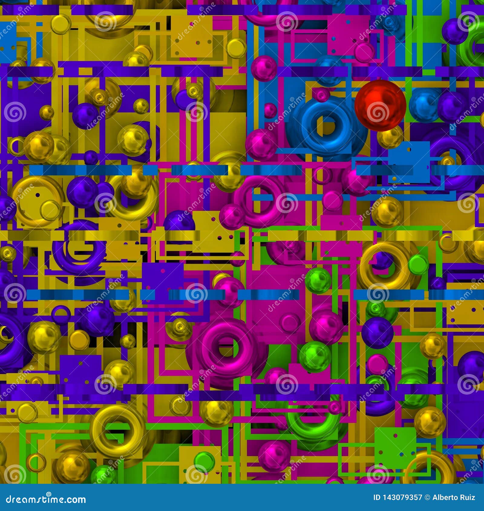 Teh Background with Colorist Maze. Stock Illustration - Illustration of ...