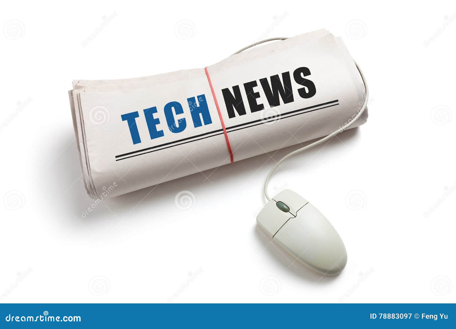 Tech News stock image. Image of white, internet, newspaper - 78883097
