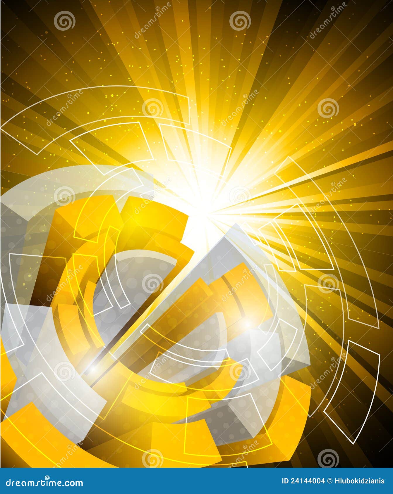 Tech orange background stock vector. Illustration of curve - 24144004