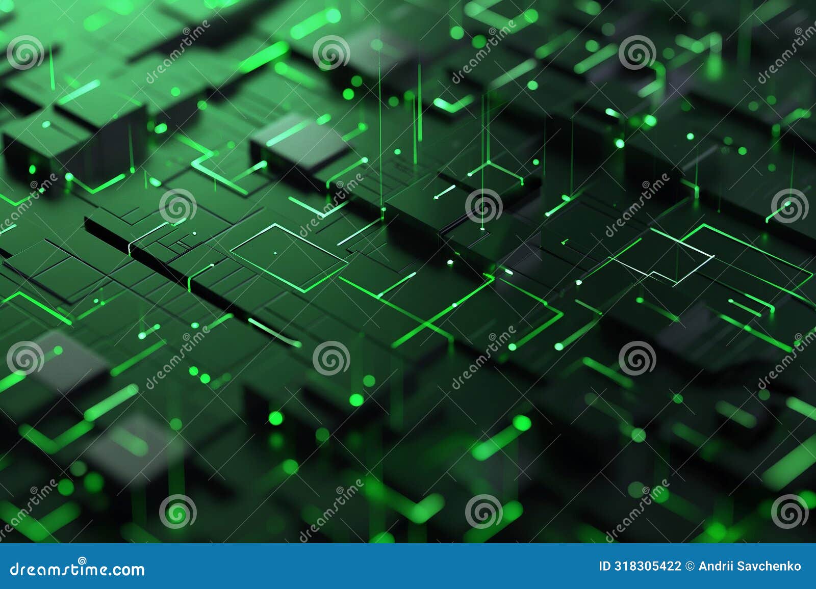 Tech Pattern. Green Technology Concept Abstract. Futuristic Circuit ...