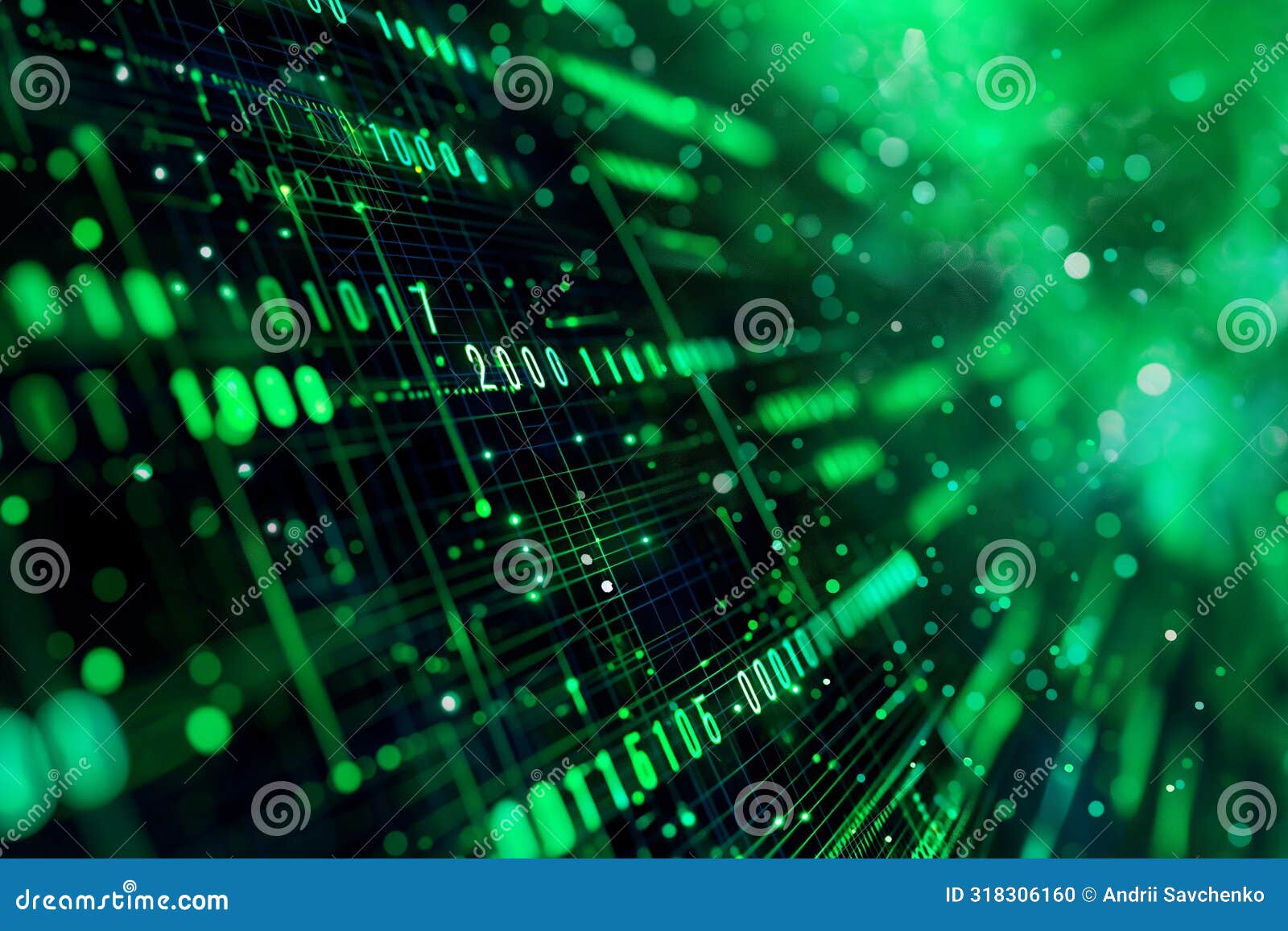 Tech Pattern. Green Technology Concept Abstract. Futuristic Circuit ...