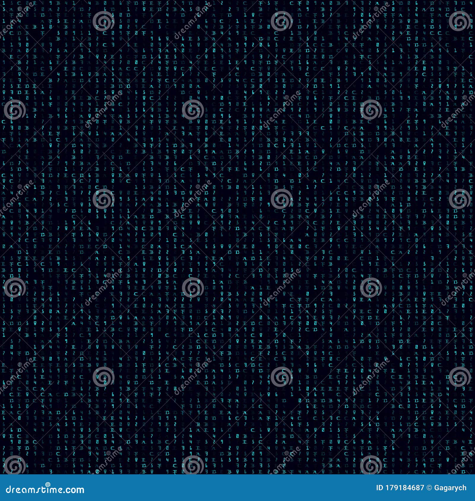 Tech pattern. stock vector. Illustration of black, hacker - 179184687