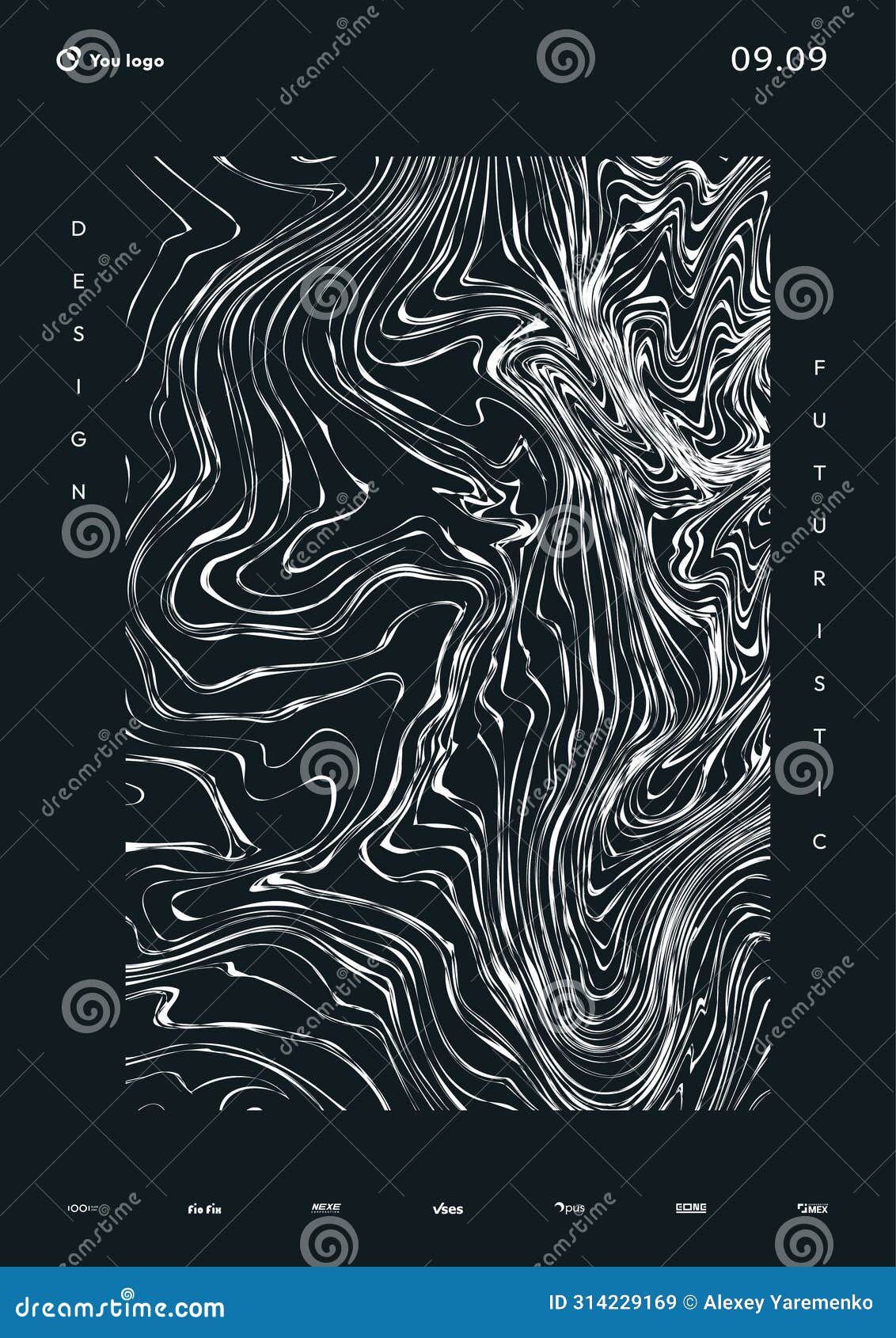 Tech poster vector concept stock vector. Illustration of event - 314229169