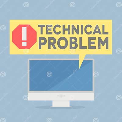Tech problem stock illustration. Illustration of information - 41937420