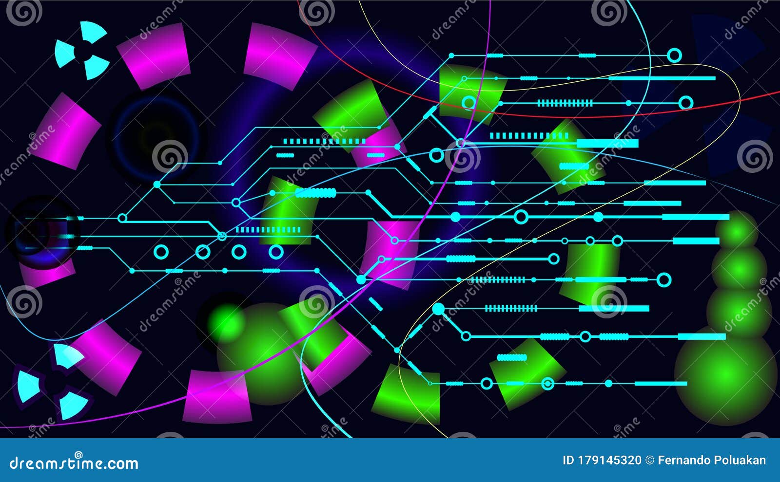Tech Project Abstract Background Engineering Digital Banner Template ...