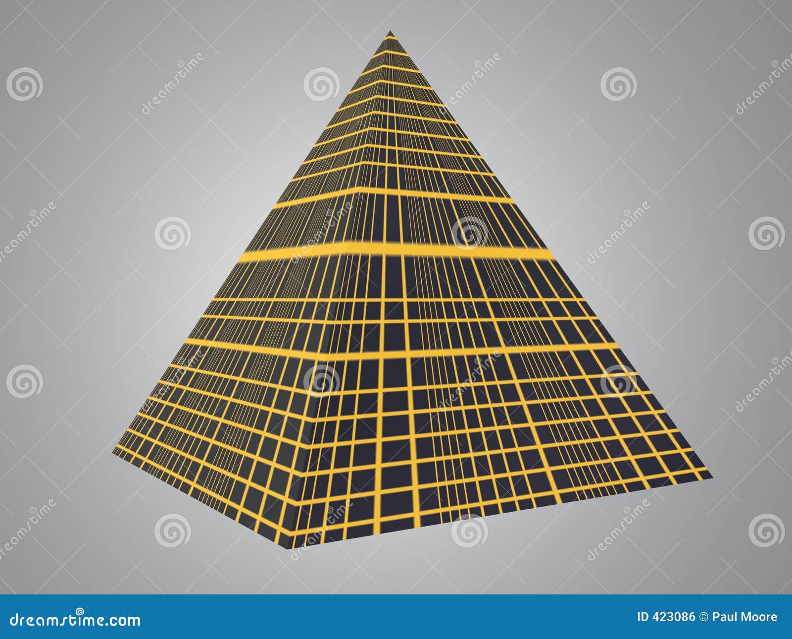 Tech Pyramid stock illustration. Illustration of grey, india - 423086