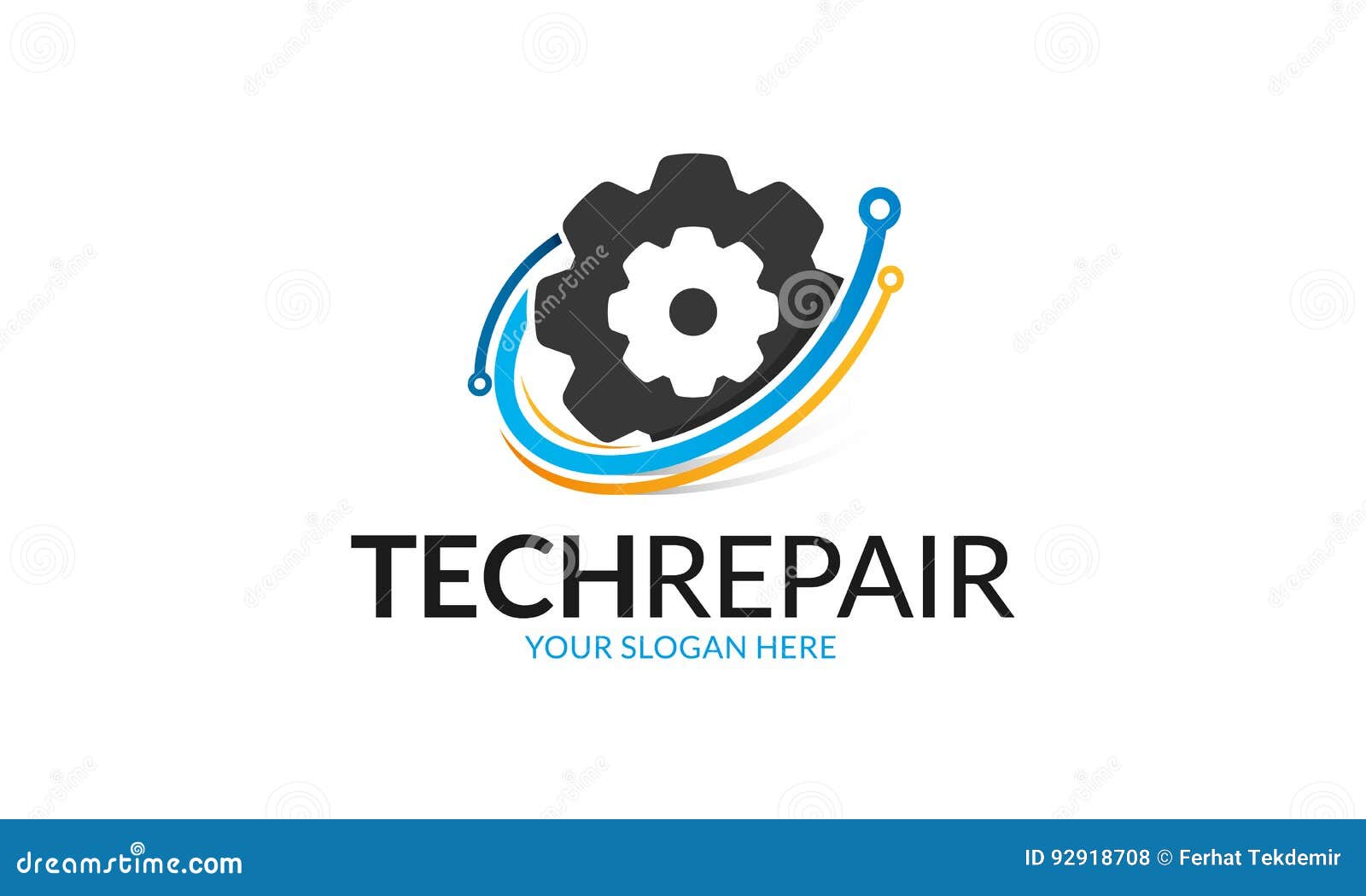 Tech Repair Logo stock vector. Illustration of business - 92918708