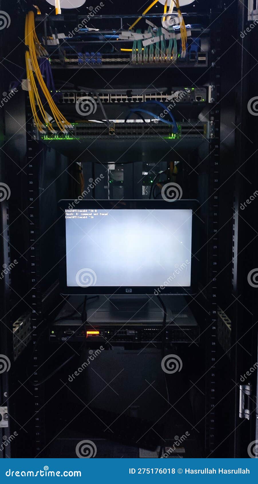 Tech Repair Task in Large Data Center Stock Photo - Image of datacenter ...