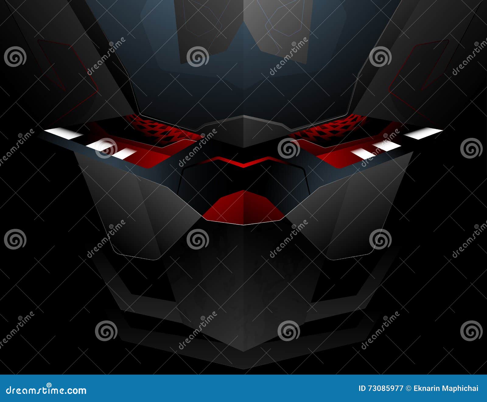 Tech robot scene abstract stock illustration. Illustration of metal ...