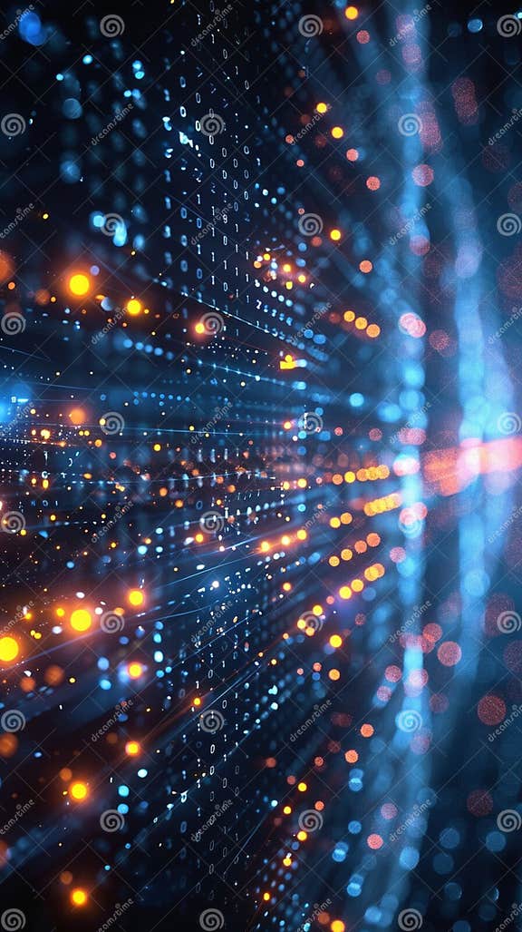 Tech Savvy Big Data Background Showcasing Interconnected Information ...