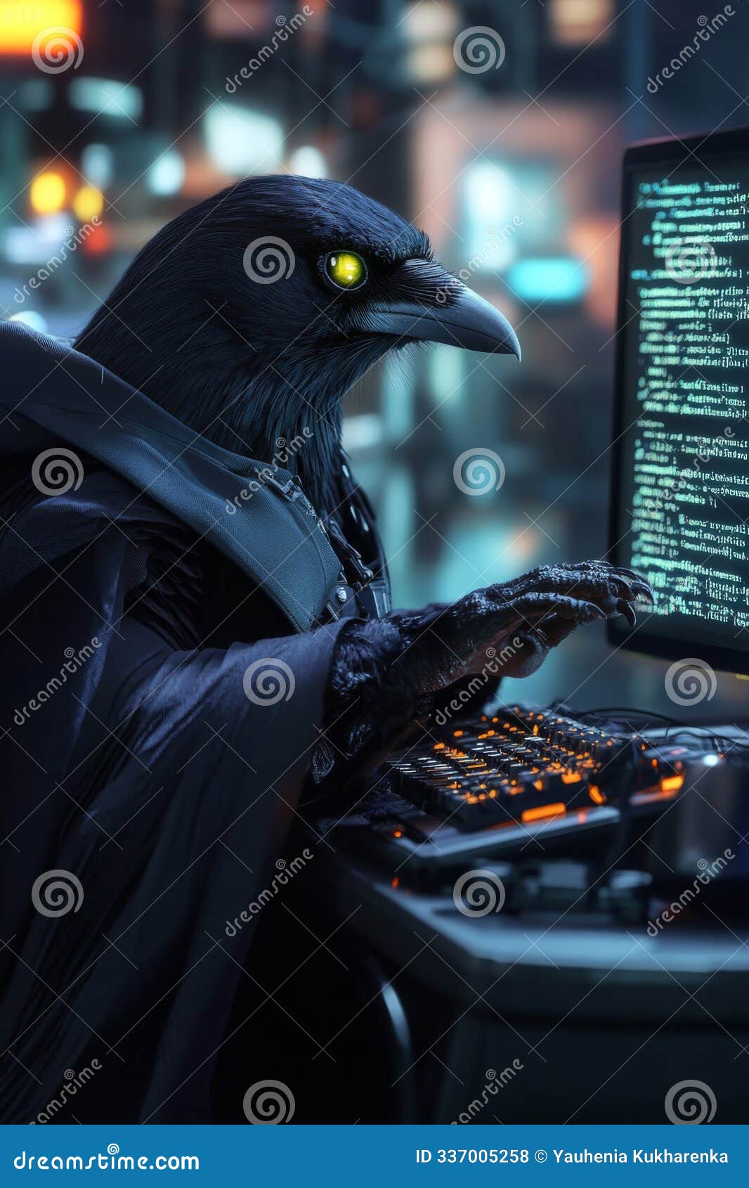 Tech-Savvy Crow Coding Masterpiece Stock Illustration - Illustration of ... Tech-Savvy Crow Coding Masterpiece Stock Illustration - Illustration of ...