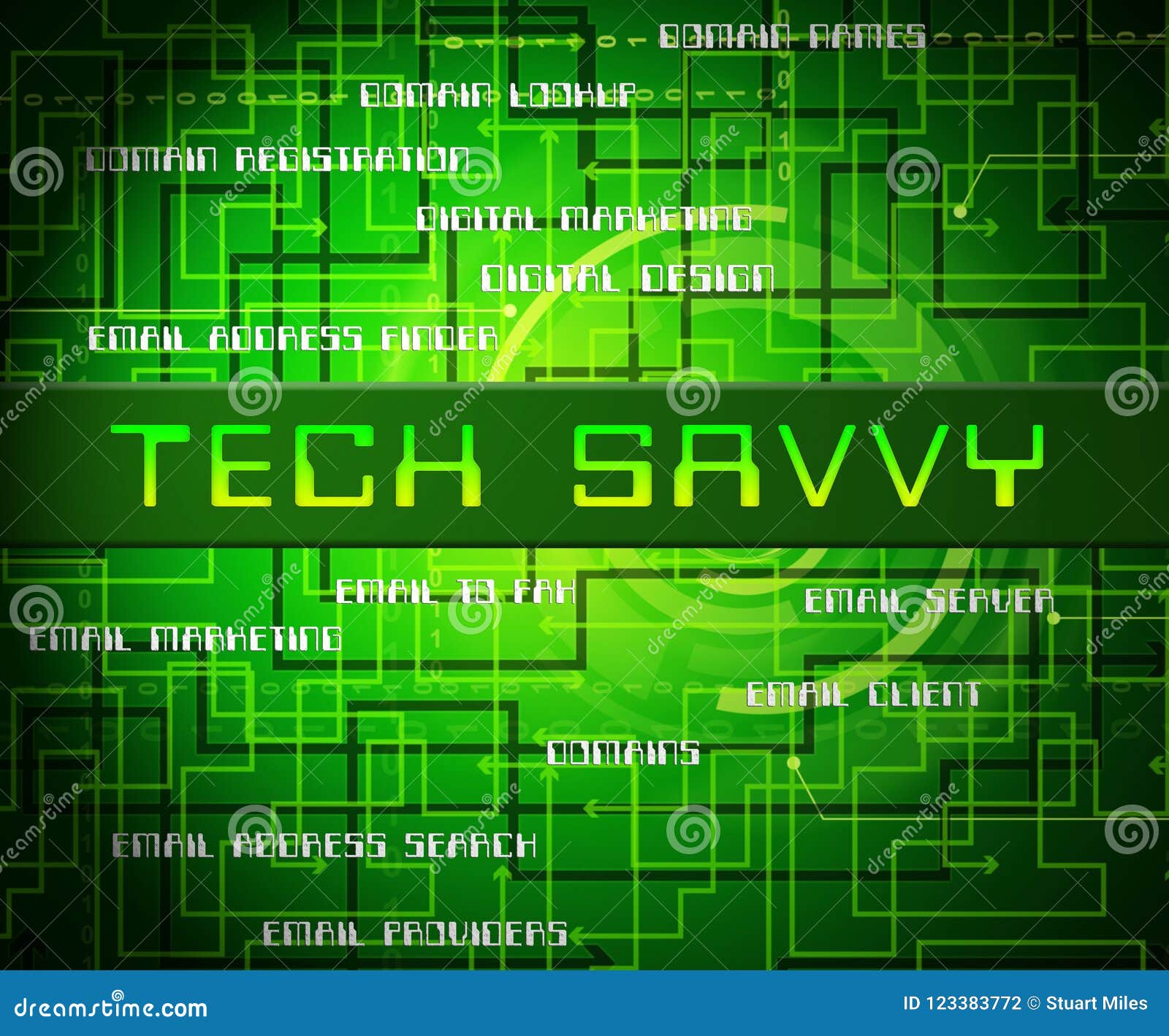 Tech Savvy Digital Computer Expert 2d Illustration Stock Illustration ...