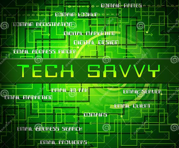 Tech Savvy Digital Computer Expert 2d Illustration Stock Illustration ...