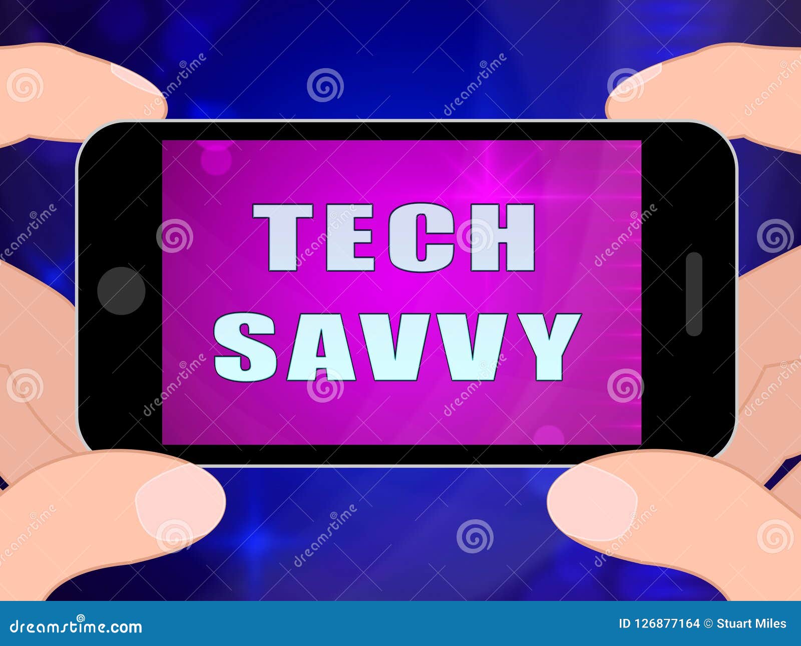 Tech Savvy Digital Computer Expert 2d Illustration Stock Illustration ...