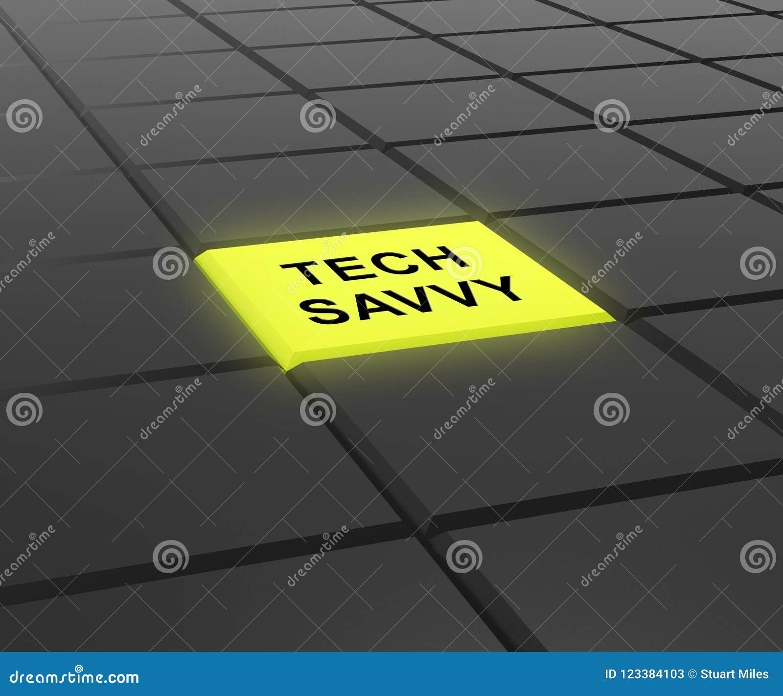 Tech Savvy Digital Computer Expert 3d Rendering Stock Illustration ...