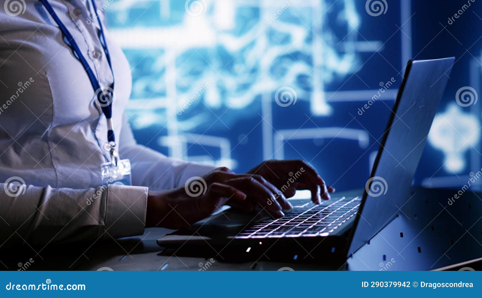 TEch Savvy Expert Writing AI Script Stock Footage - Video of coding, engineer: 290379942