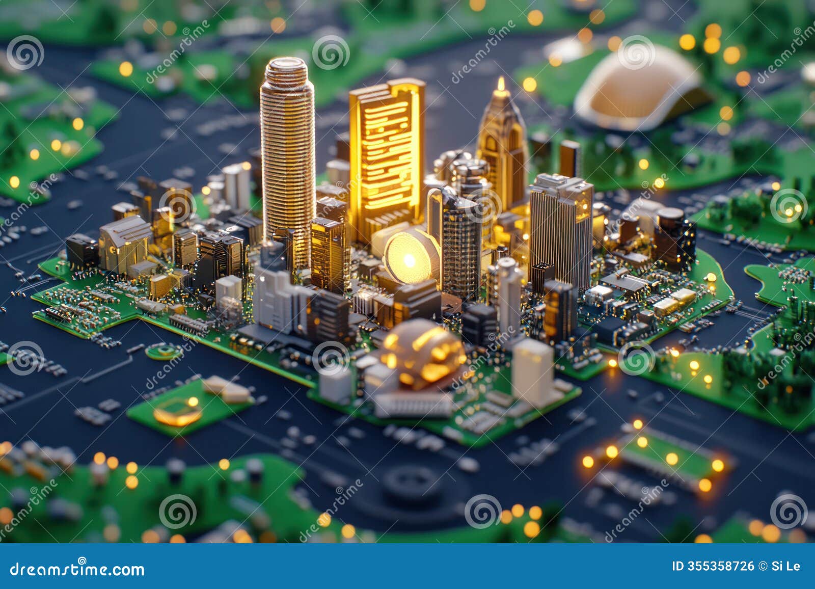 Tech Savvy Programmer Working on Software Development and IoT with Digital Workspace and Circuit ...