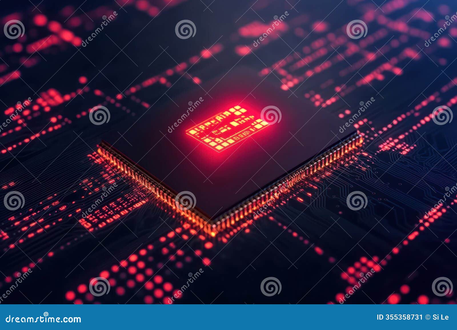 Tech Savvy Programmer Working on Software Development and IoT with Digital Workspace and Circuit ...