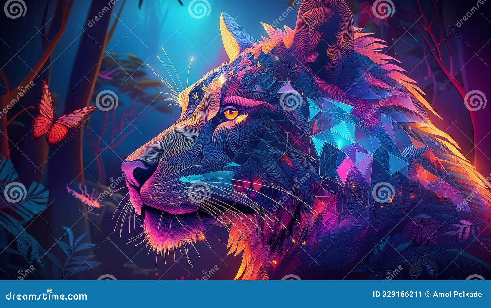 A Tech-savvy Wildlife Scene Where Animals are Integrated with Subtle ...