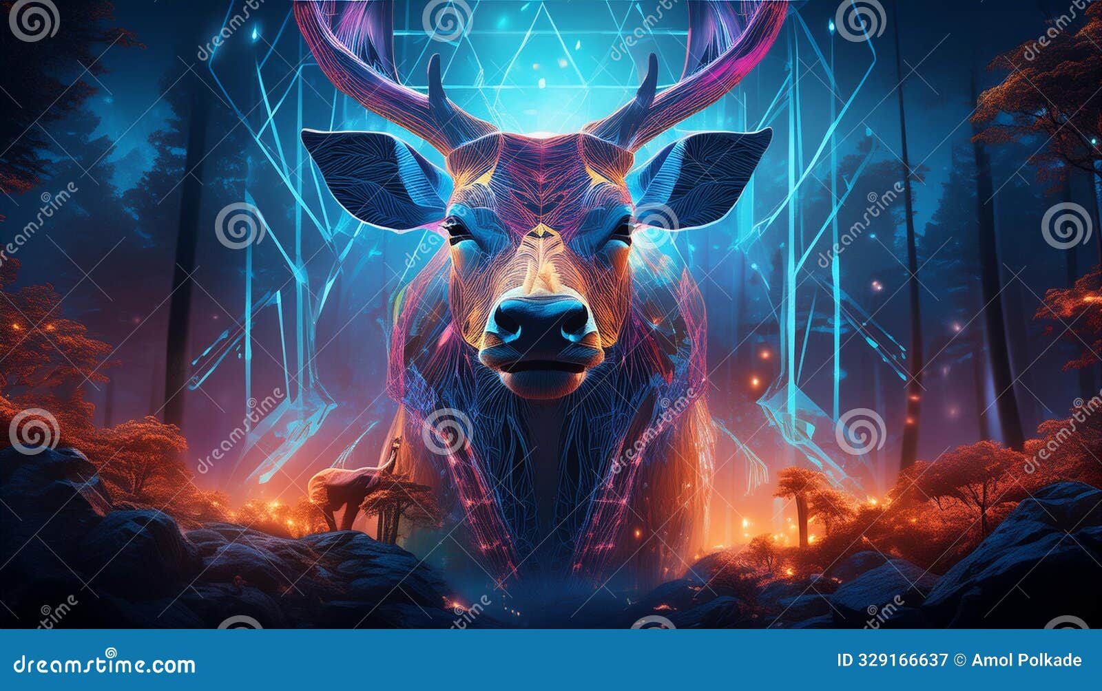 A Tech-savvy Wildlife Scene Where Animals are Integrated with Subtle ...