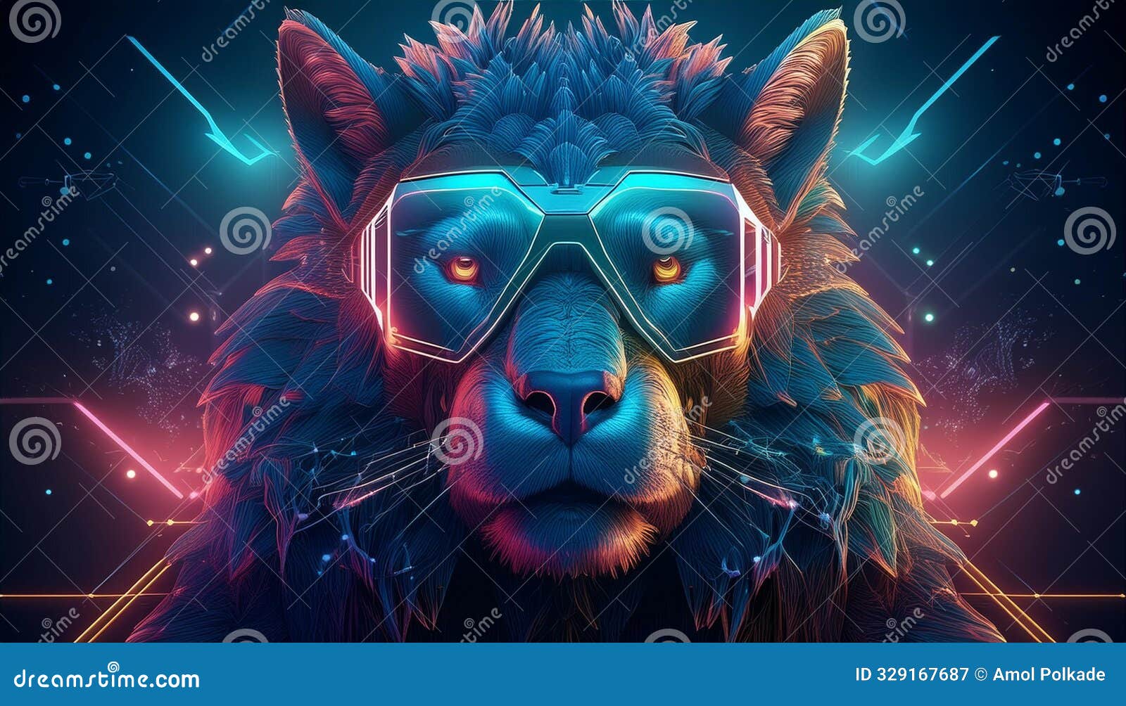 A Tech-savvy Wildlife Scene Where Animals are Integrated with Subtle ...