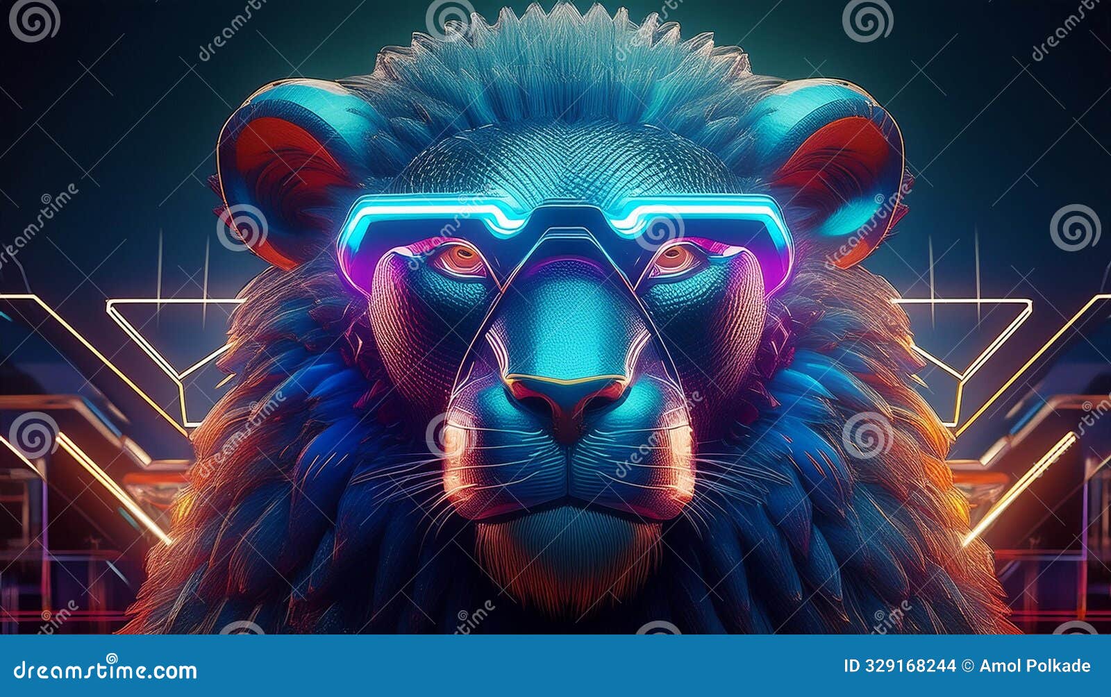 A Tech-savvy Wildlife Scene Where Animals are Integrated with Subtle ...