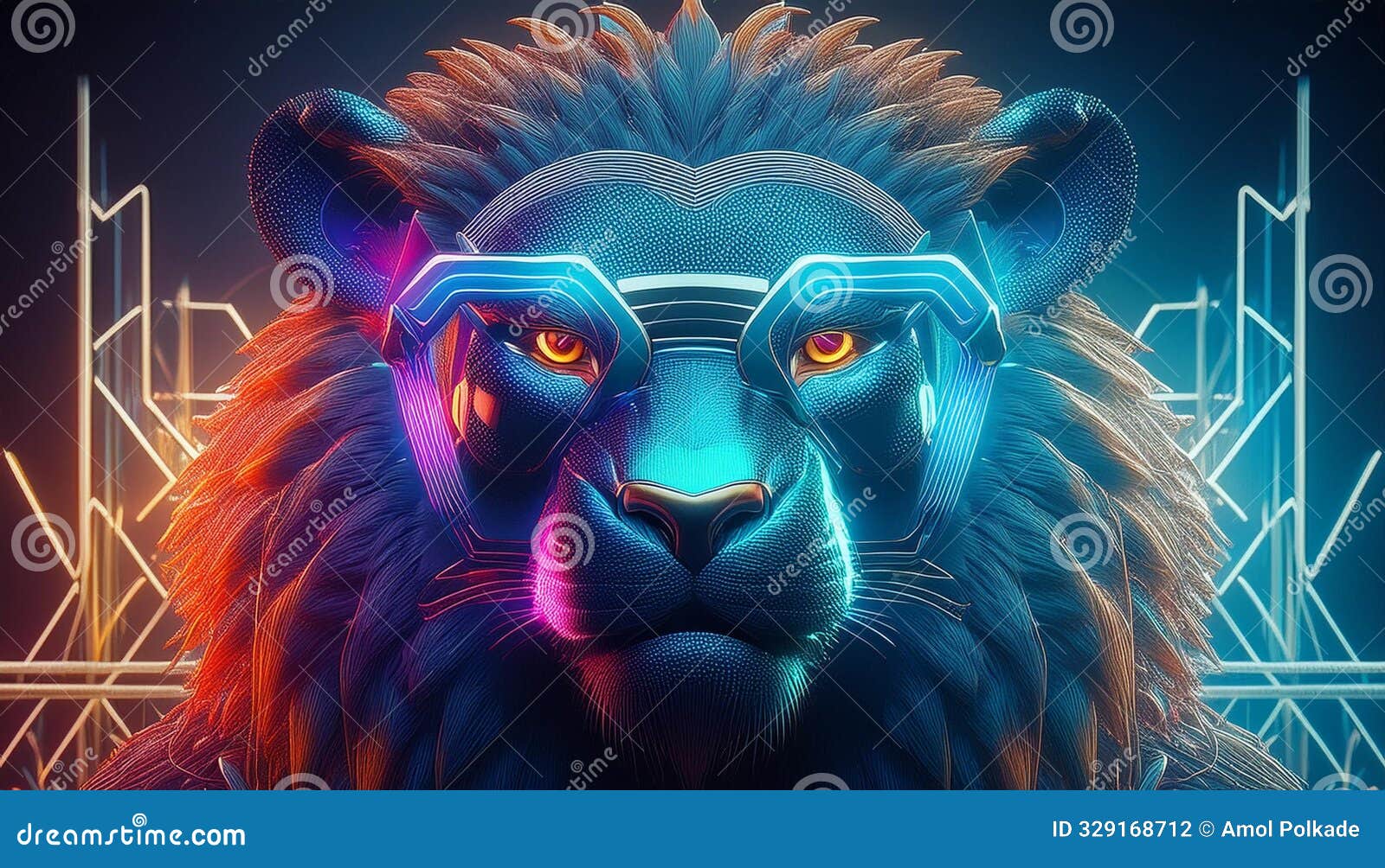 A Tech-savvy Wildlife Scene Where Animals are Integrated with Subtle ...