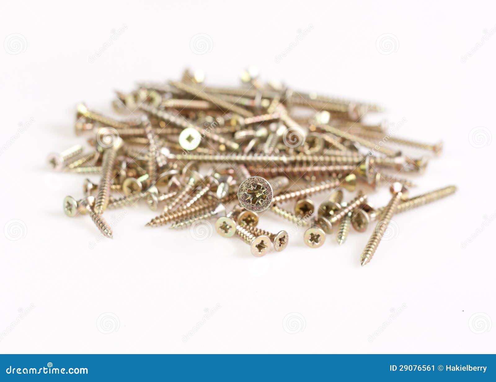 Tech screws. stock image. Image of color, golden, bronze - 29076561