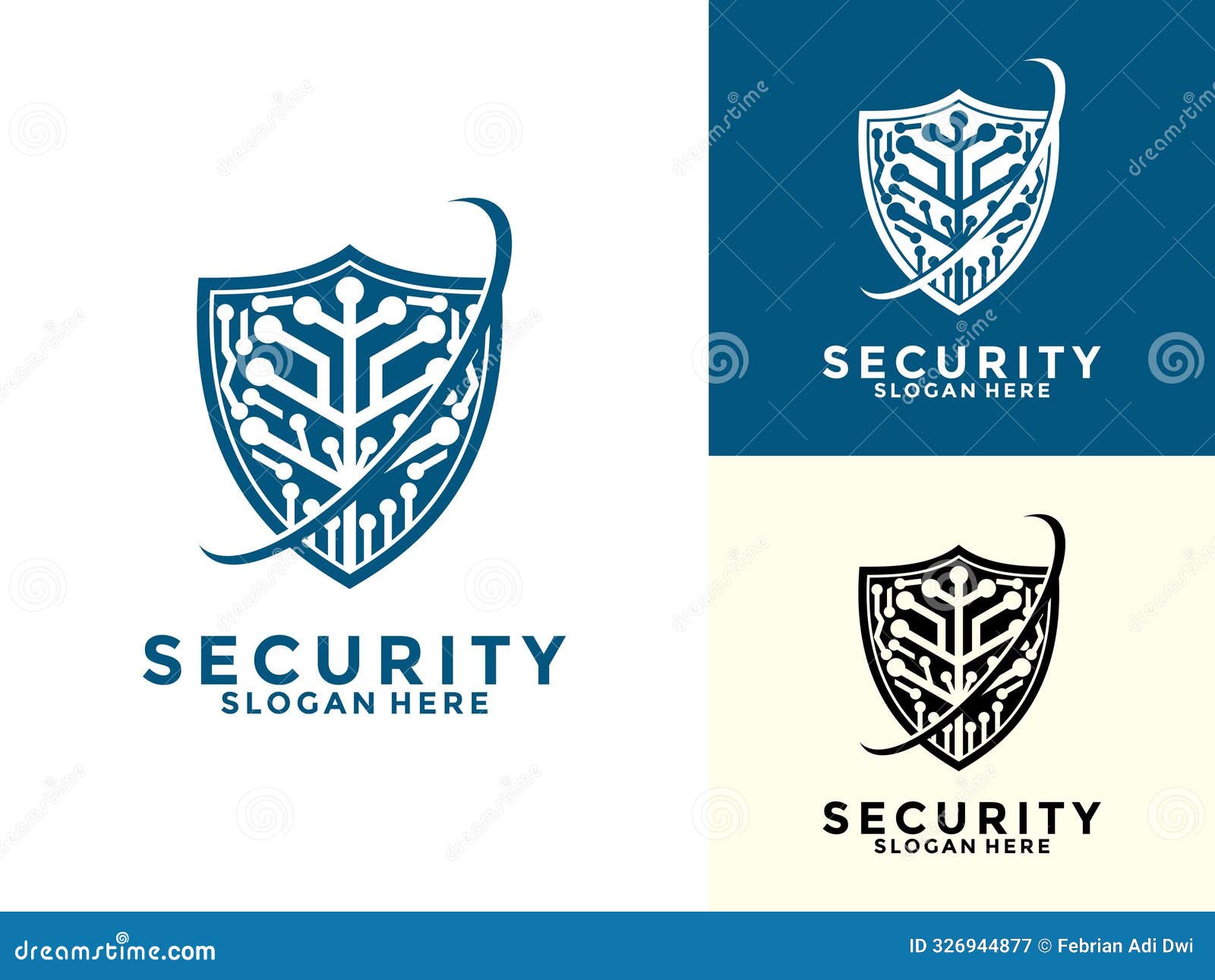 Tech Secure and Protection Logo Vector Template, Tech Cyber Security ...