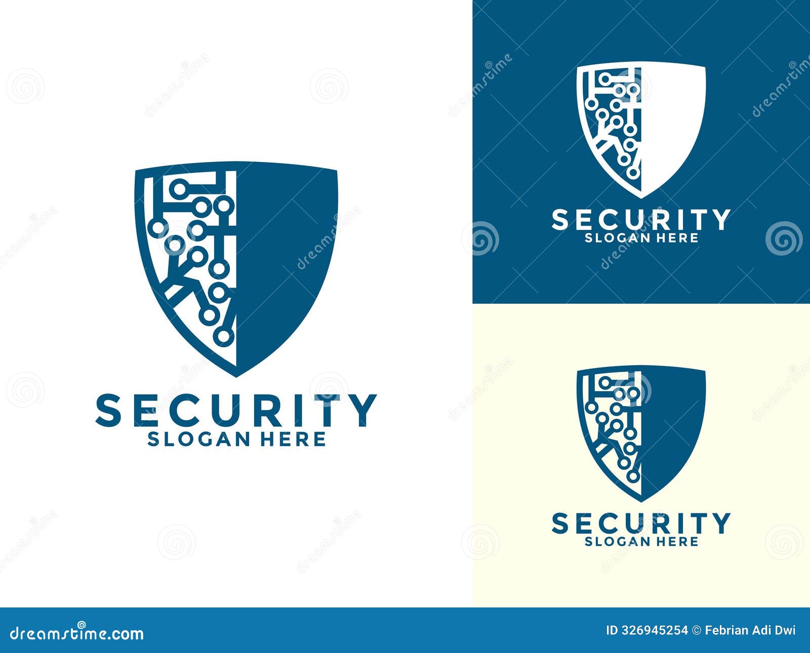 Tech Secure and Protection Logo Vector Template, Tech Cyber Security ...