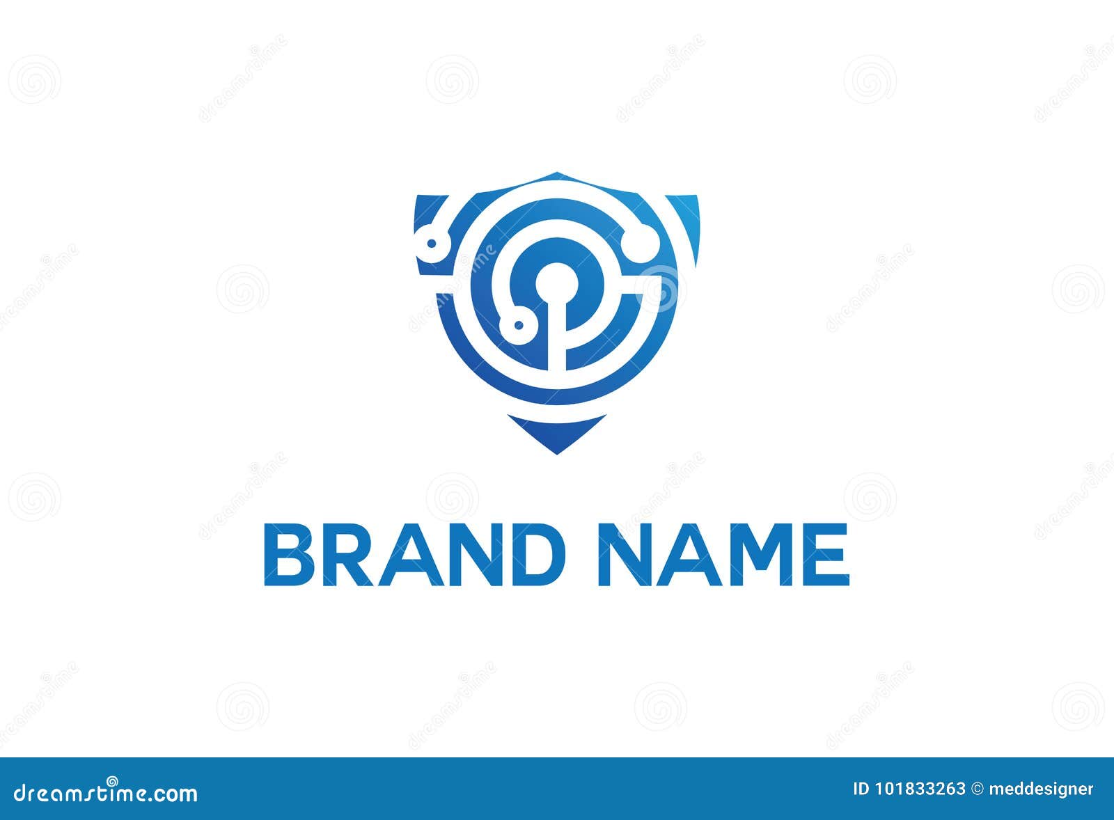 Tech security logo stock vector. Illustration of agency - 101833263