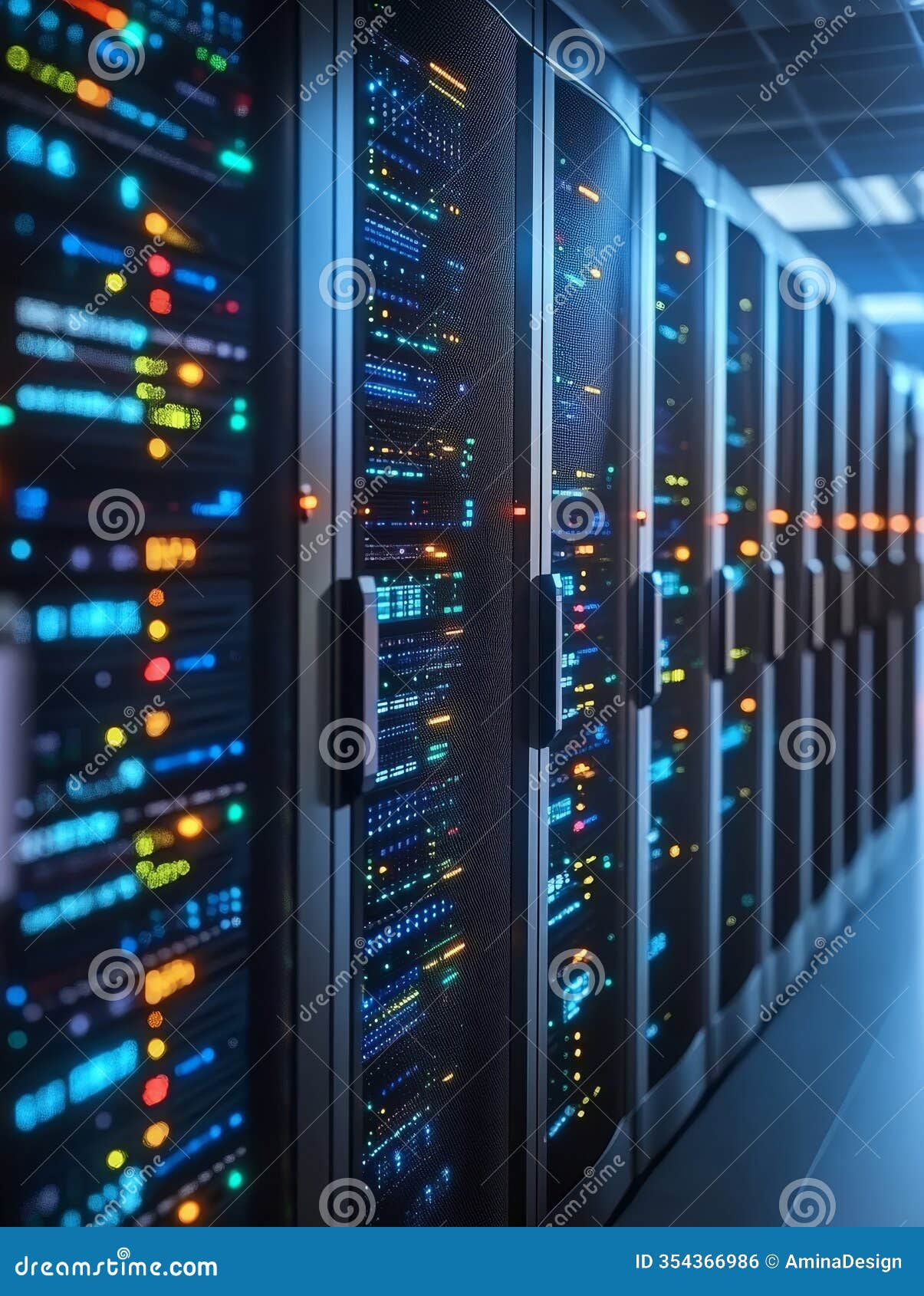 This Tech Server Room is Designed for Data Centers and Crypto Mining Operations Stock Photo ...