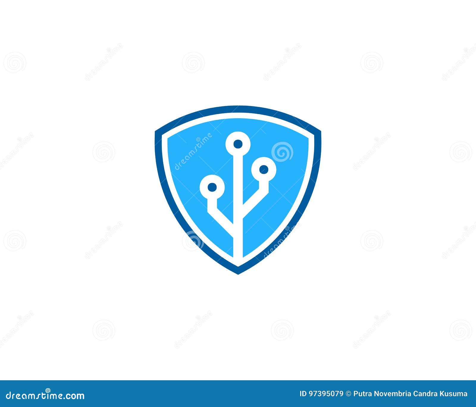 Tech Shield Security Icon Logo Design Element Stock Vector ...