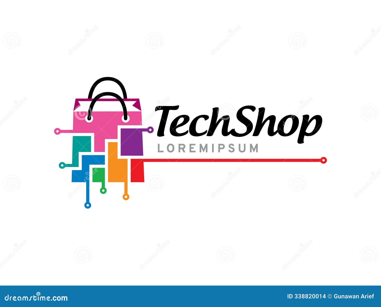 Tech Shop Logo Symbol or Icon Template Stock Vector - Illustration of ...