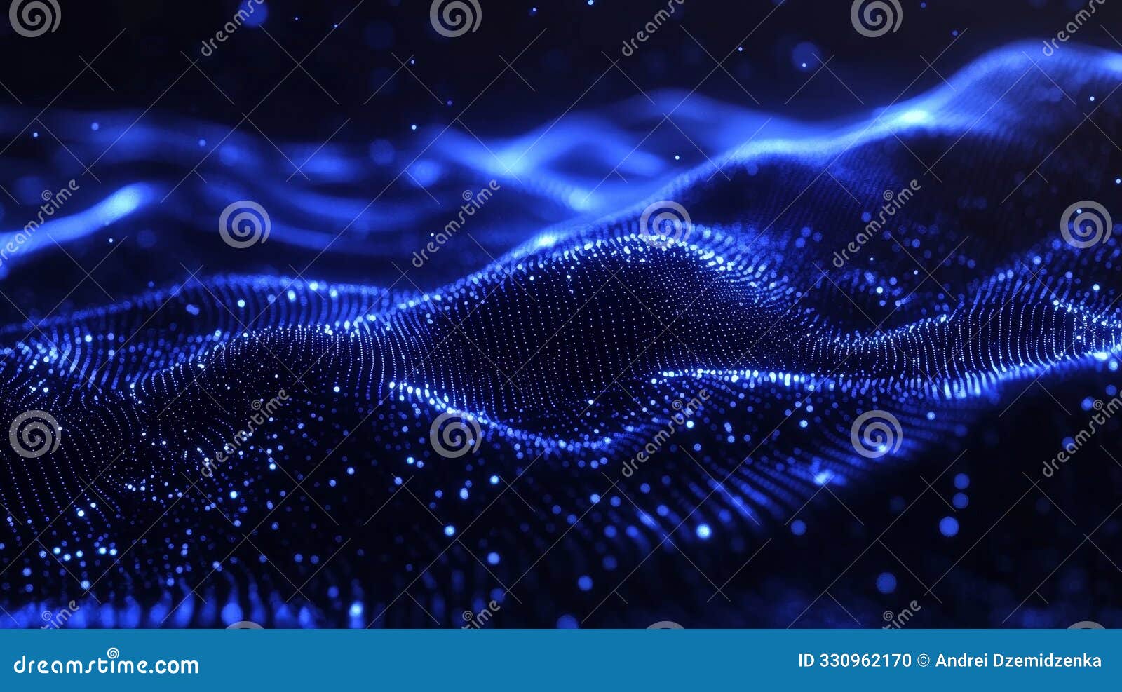 Tech Signals with Dark Backgrounds, Data Technology Blue Signals Stock ...