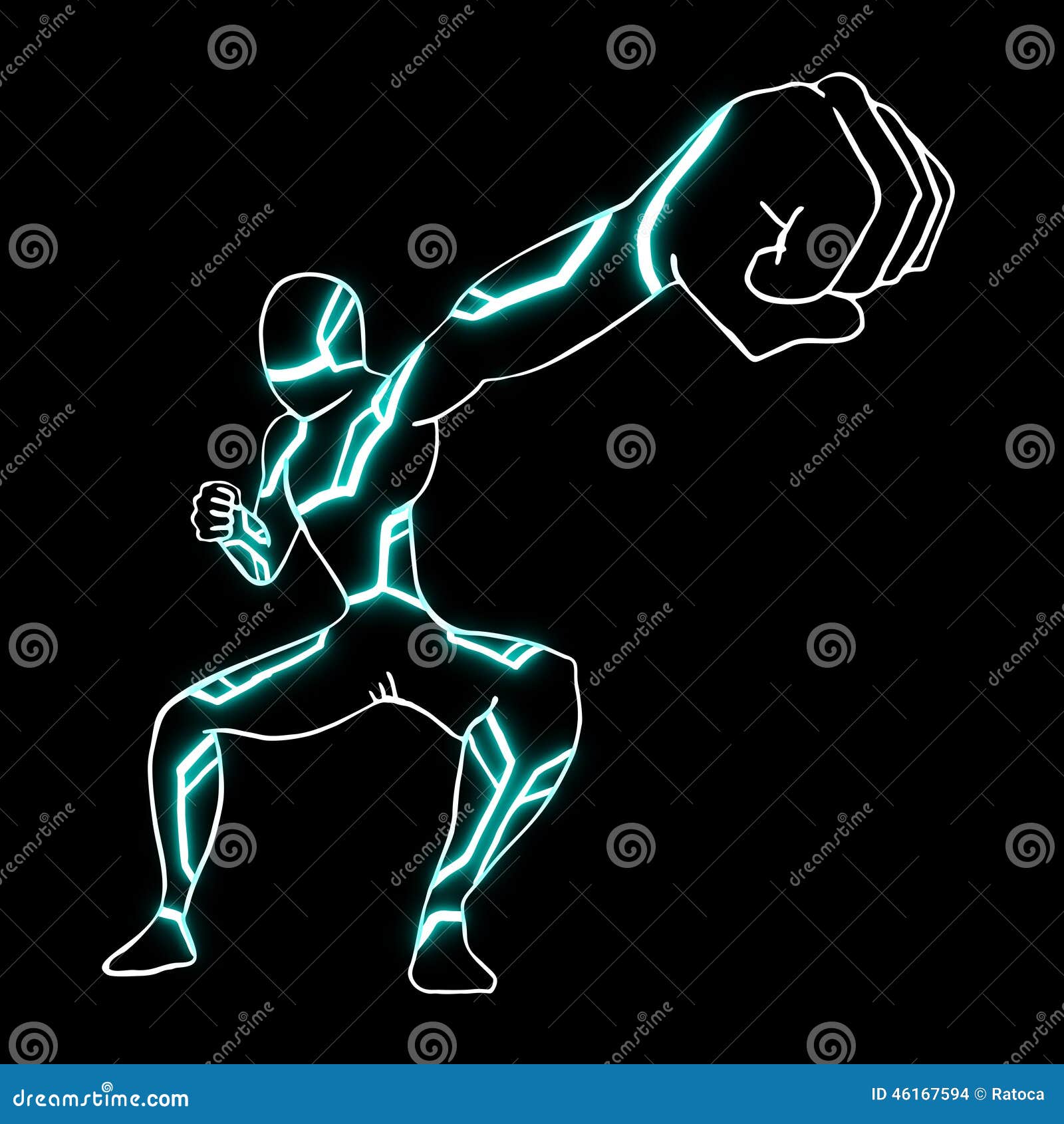 Tech soldier stock vector. Illustration of intelligence - 46167594