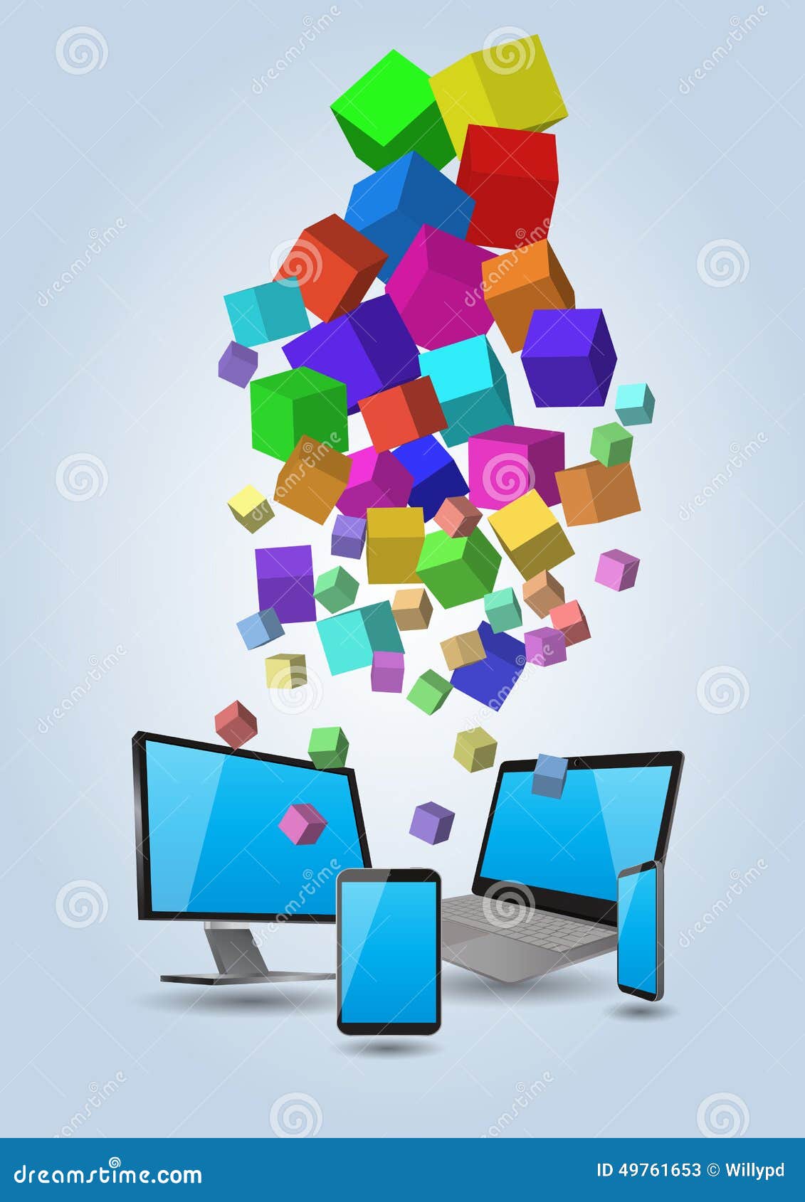 Tech square stock illustration. Illustration of abstract - 49761653