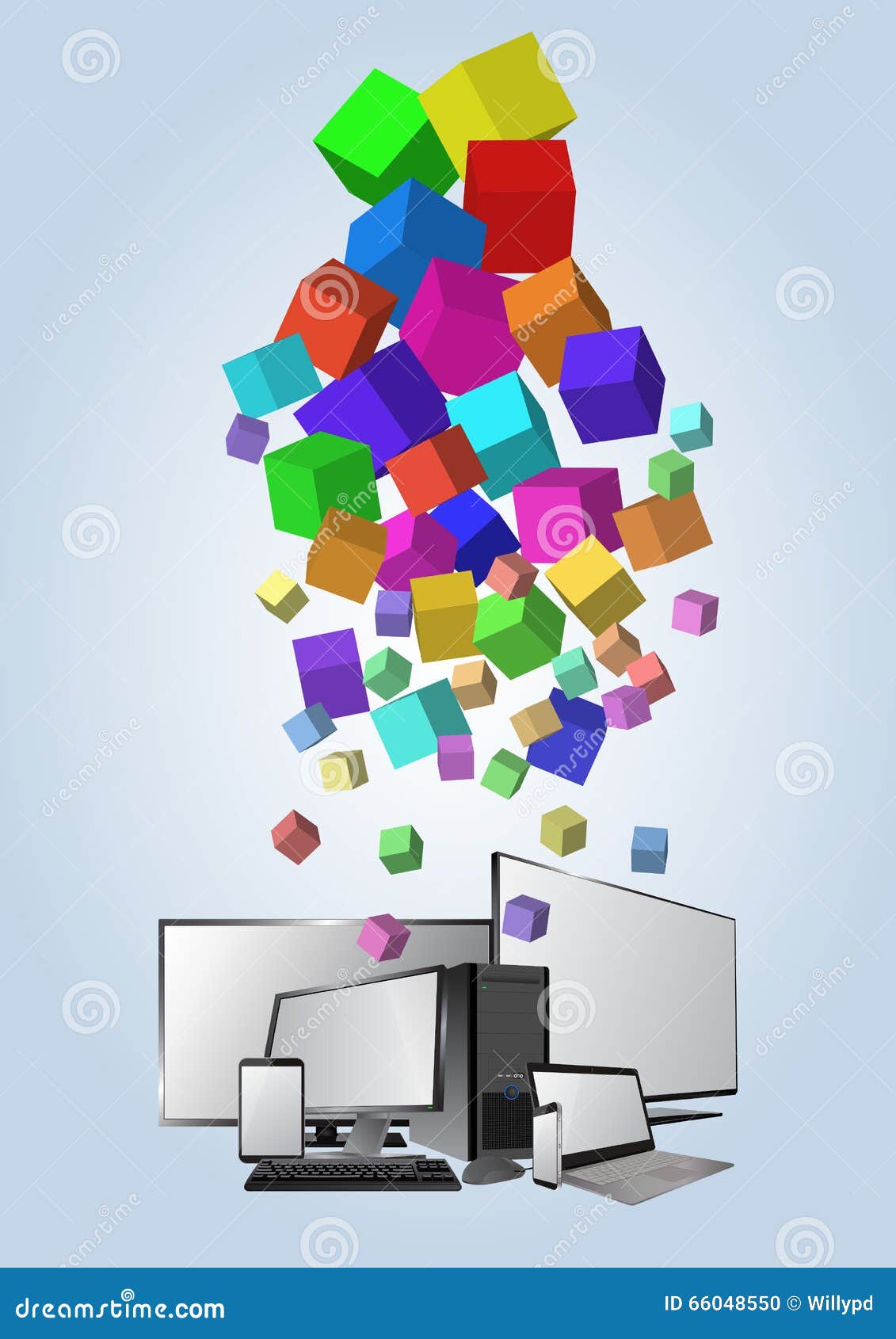 Tech square stock vector. Illustration of communication - 66048550