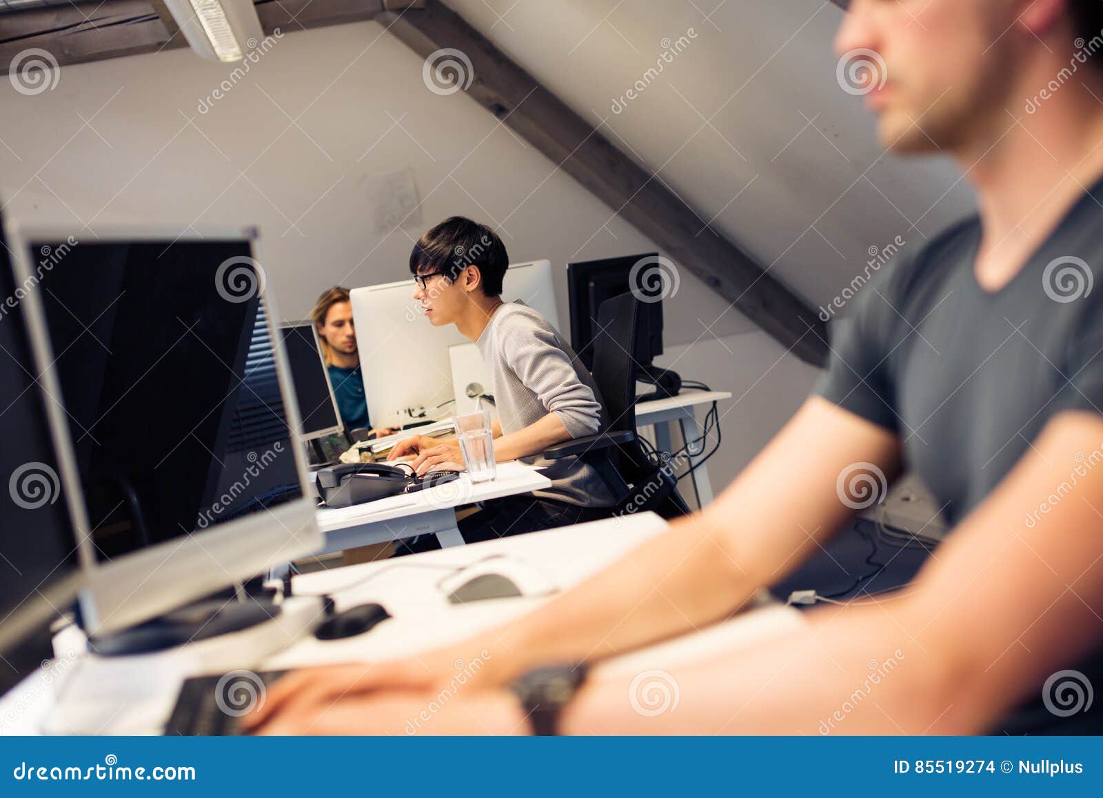 Tech Start-up Founders Working Stock Photo - Image of team, authentic ...