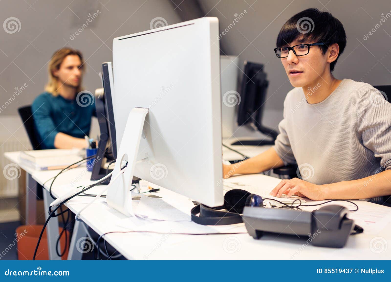 Tech Start-up Founders Working Stock Image - Image of team, asian: 85519437