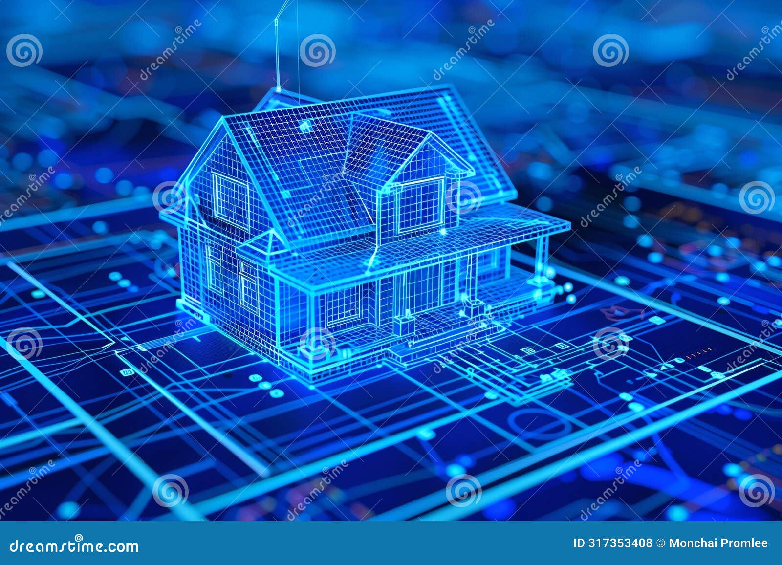 Tech Startup Unveiling Blueprints for a Smart Home Energy System Stock ...
