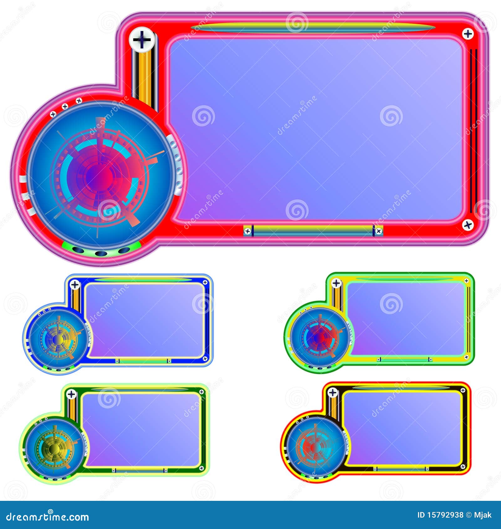 Tech style message box stock vector. Illustration of abstract - 15792938