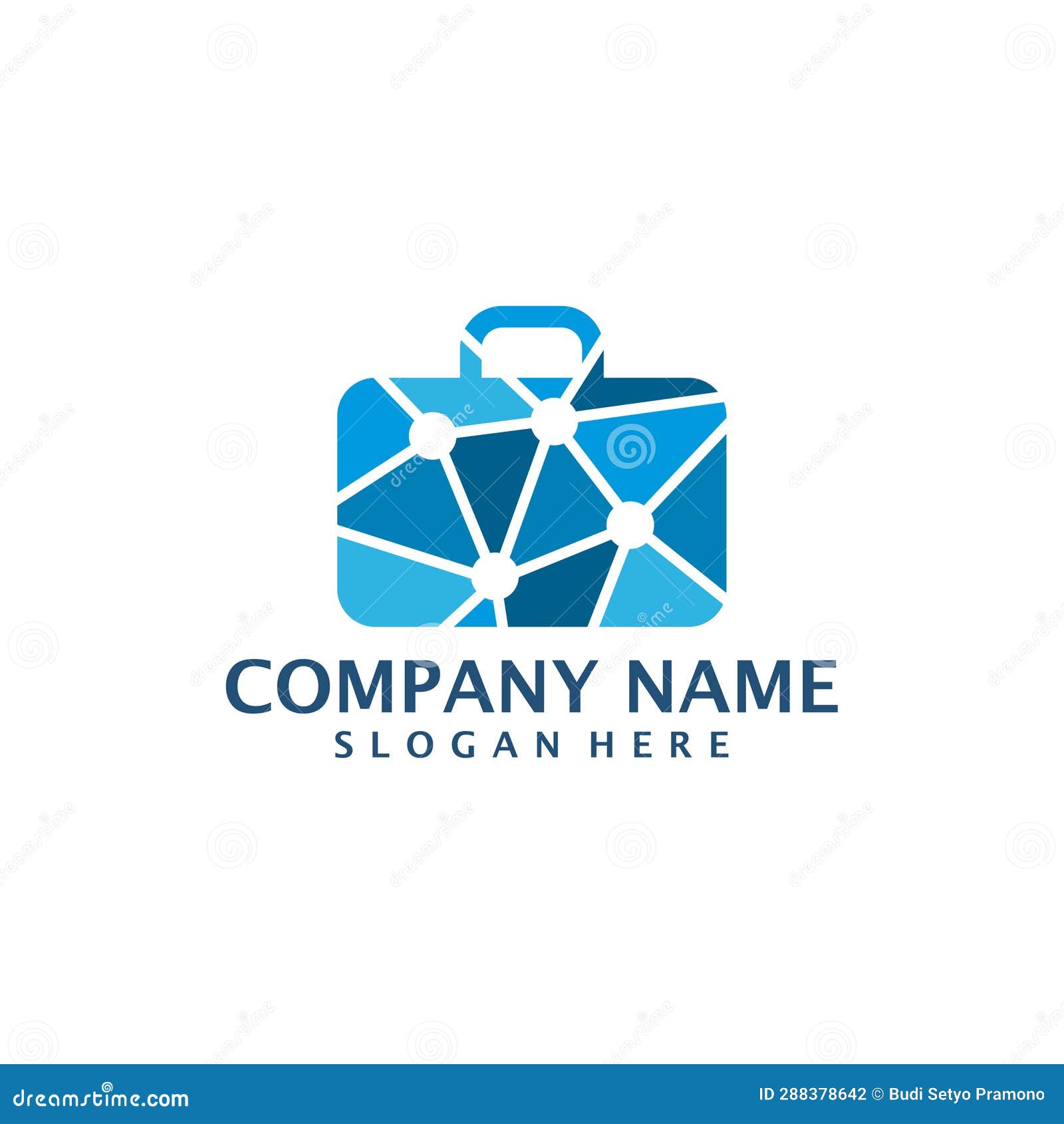 Tech Suitcase Logo Design Vector. Suitcase Logo Design Template Concept ...